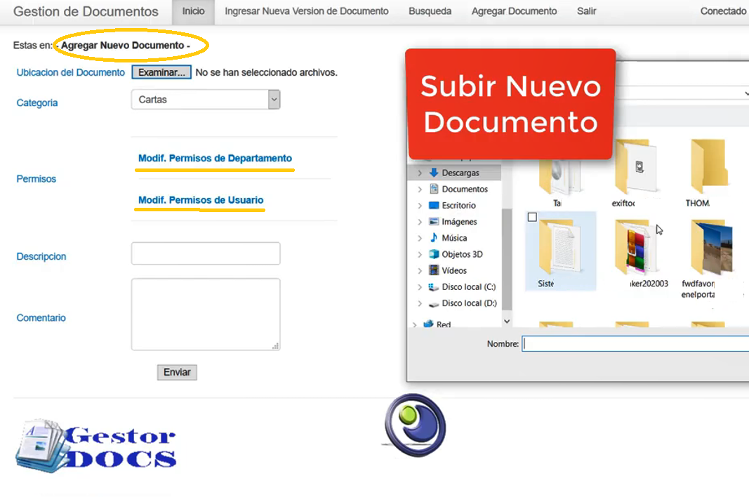Gestor de Documentos – Inclan